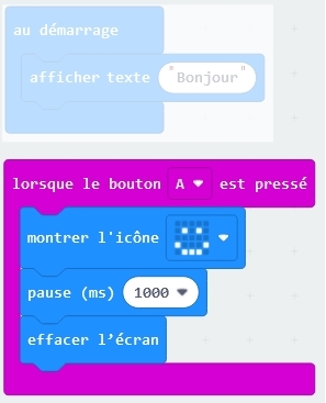 Etape 3 - Programmation de la carte micro:bit